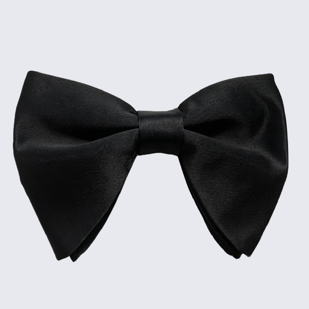 Black Large Oversized Teardrop Men's Bow Tie – Perfect Tux