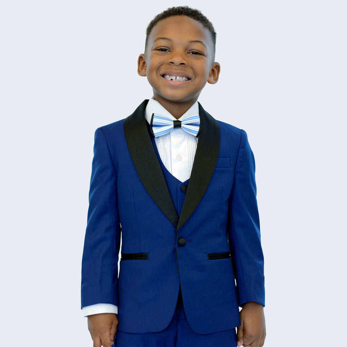Boy's Indigo Slim Fit Tuxedo by Stacy Adams for Kids Teen Children ...